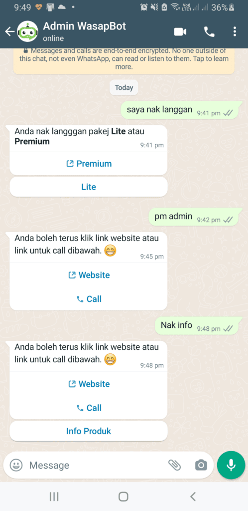 WasapBot - Whatsapp Automation