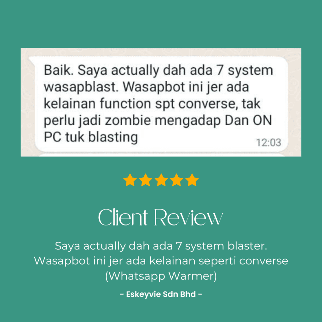 Cara Blast Tanpa On PC - WasapBot